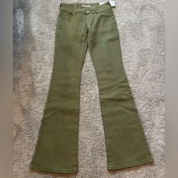 PacSun | Pants & Jumpsuits | Pacsun Olive Green Wide Flare Cut Pants ...